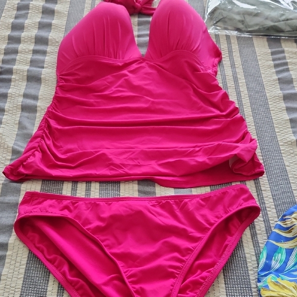 Ralph Lauren | Swim | Vibrant Pink Swimsuit Set | Poshmark